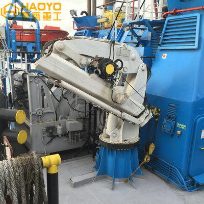 Foldable Telescopic Boom Vessel Earnest Ship Crane Marine Ship Deck Crane