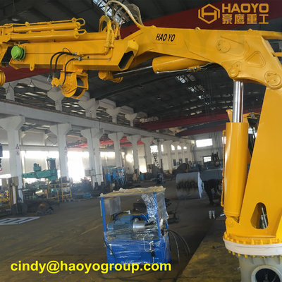 Foldable Boom Length and Types of Shipboard Cranes Marine Ship Deck Crane