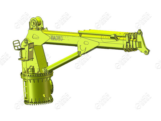 Telescopic Boom Boat Crane Design for Sale Supplier Marine Ship Deck Crane