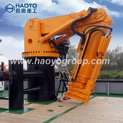 High Performance Folding Telescopic Boom Marine Deck Crane for Sale