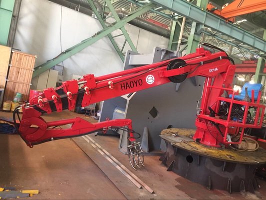 Quickly Move Telescopic Boom Marine Crane For Cargo Ship and Sea Farm marine cranes for sale