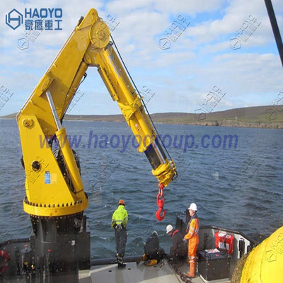 HAOYO Customizable Knuckle Boom Marine Crane Manufacturer Price
