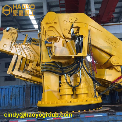 New Condition Foldable Boom Crane 5 ton with LR Marine Ship Deck Crane