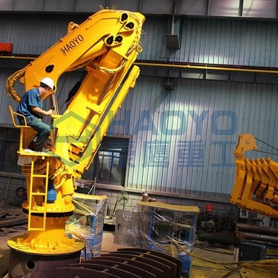 Hot sale Marine Ship Knuckle Boom Crane with Winch for sale Marine Ship Deck Crane