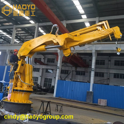 Telescopic Hydraulic Knuckle Boom Marine Boat Crane for sale Marine Ship Deck Crane