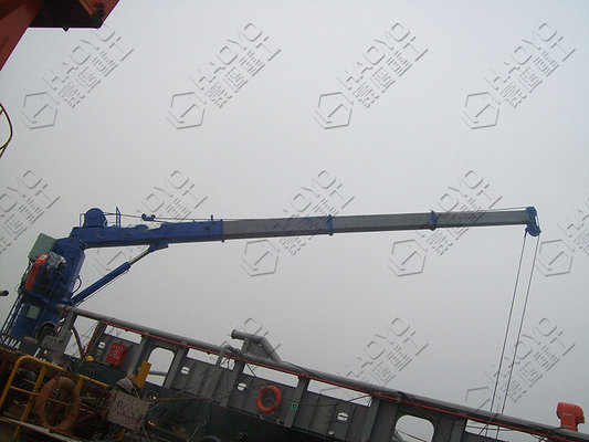 Telescopic Boom Floating Dock Cargo Crane Design Marine Ship Deck Crane