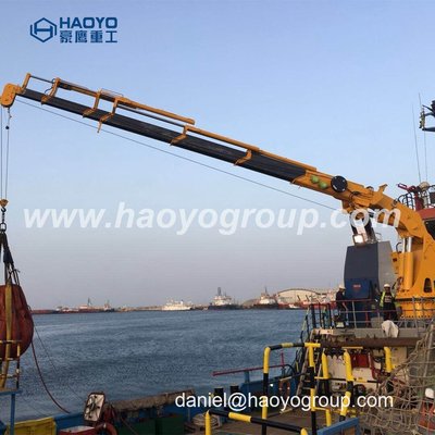 Factory for 1 Ton/21.5m Folding Marine Deck Crane for Ship/Boat/Barge Ship