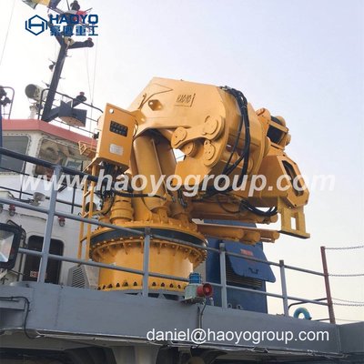 Factory for 1 Ton/21.5m Folding Marine Deck Crane for Ship/Boat/Barge Ship