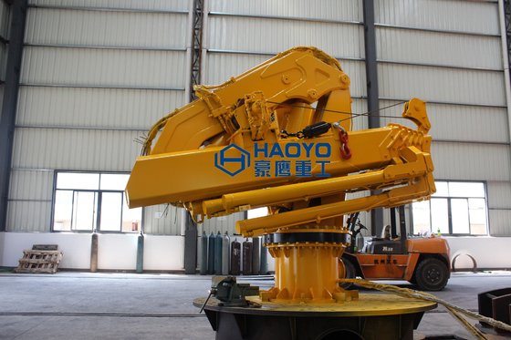 Factory for 1 Ton/21.5m Folding Marine Deck Crane for Ship/Boat/Barge Ship