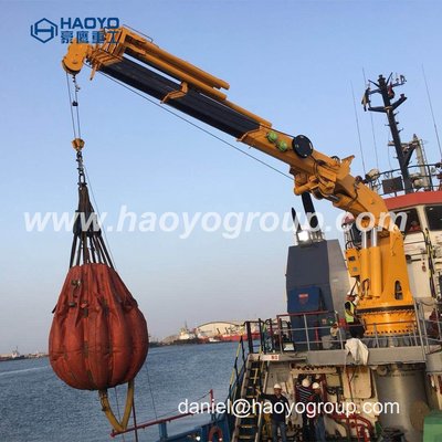 HAOYO Manufacture For Foldable Boom Marine Deck Crane Ship Crane For Sale
