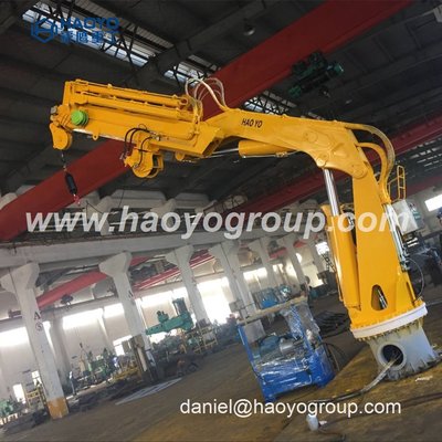 3.5T 19M 2T 25M 1T 30M Telescopic Boom Marine Cranes for Cargo Ship