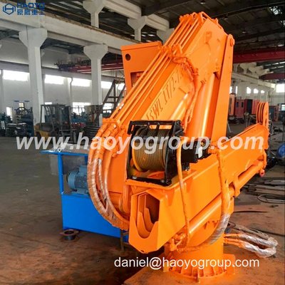3.5T 19M 2T 25M 1T 30M Telescopic Boom Marine Cranes for Cargo Ship