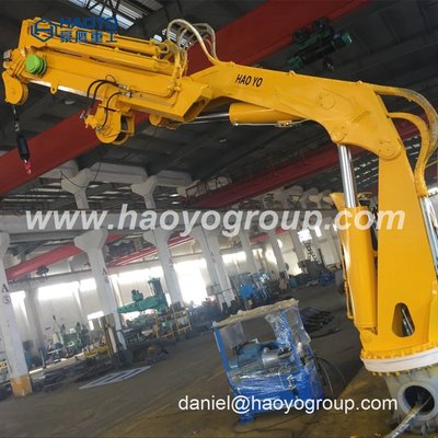 1T19M 2T 25M 1T 30M Knuckle Boom Marine Cranes for Cargo Ship