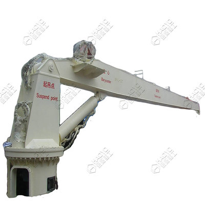 Stiff Boom Provision Ship Deck Crane for sale on ship Marine Ship Deck Crane