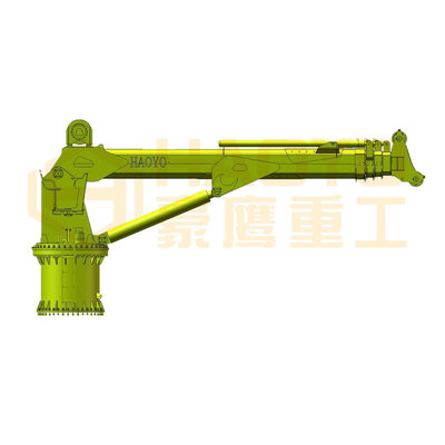 Telescopic Boom Floating Dock Cargo Crane Design Offshore Crane