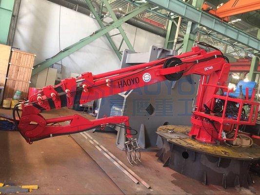 HAOYO Marine Crane Hydraulic Crane Small Boat/Marine/Ship Crane for Sale