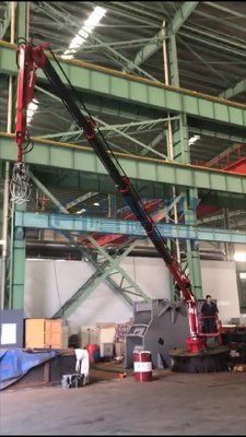 HAOYO Marine Crane 3 Ton Marine Hydraulic Offshore Crane With CE Certificate Ship Crane