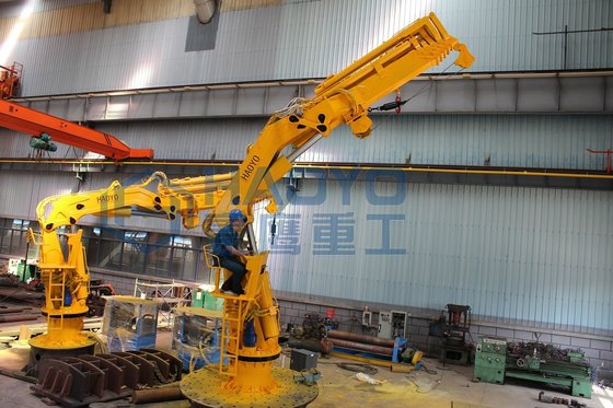 Offshore Hydraulic telescopic arm marine cranes for sale with BV CCS CE ABS Certification