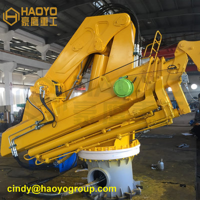 1t 19m Motor Drive Hydraulic Telescopic Knuckle Boom Marine Ship Deck Crane