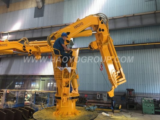 1ton 2ton 5ton Marine Crane Ship Deck Crane Marine Ship Deck Crane