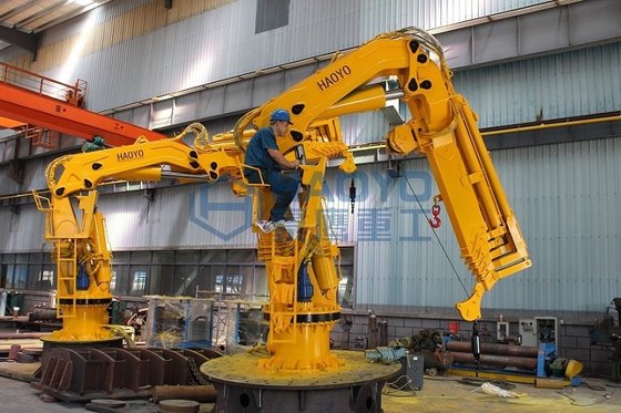 1ton 2ton 5ton Marine Crane Ship Deck Crane Marine Ship Deck Crane