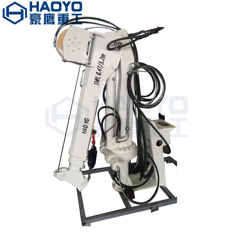 3 ton Knuckle Boom Remote Control for Engine Cranes Marine Ship Deck Crane