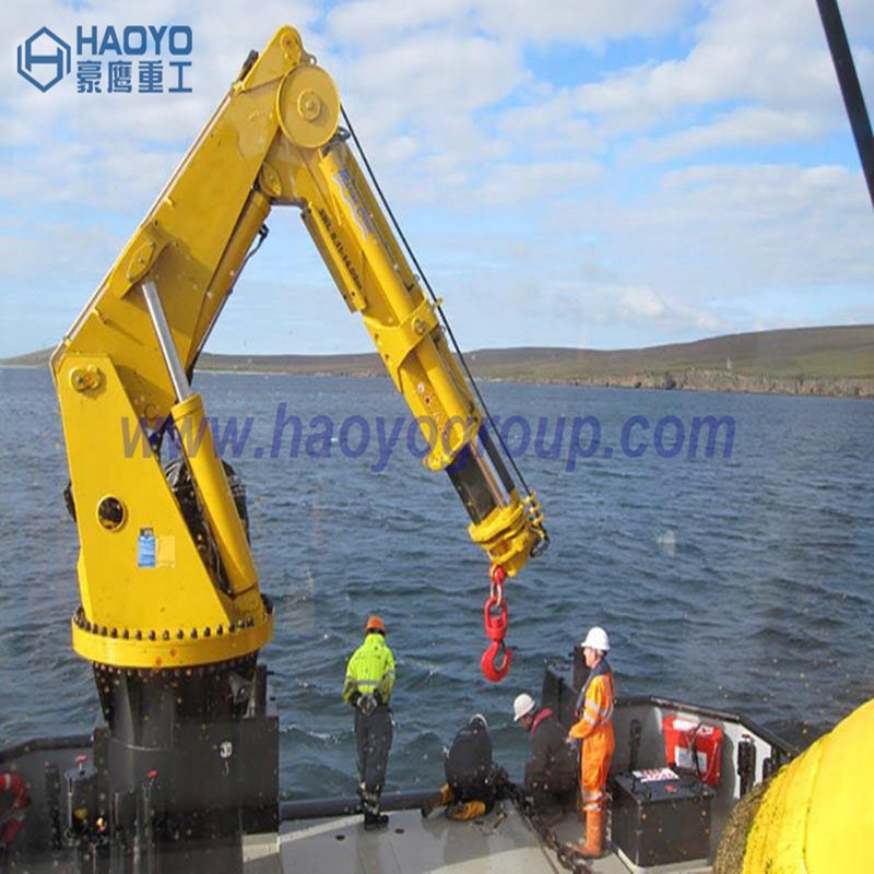 Customized 1~20t Hydraulic Knuckle Deck Ship Marine Crane Marine Ship Deck Crane