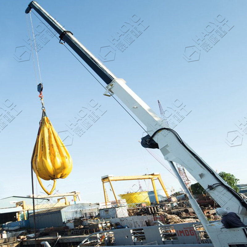 Customized Telescopic Boom Hydraulic Ship 10 Ton Deck Crane Marine Ship Deck Crane