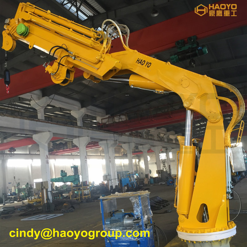 3.2 ton Foldable Knuckle Boom Small Boat Crane Marine Ship Deck Crane