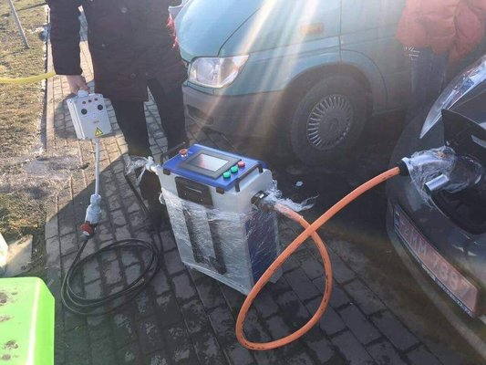 OCPP1.6 60KW ev charger station with CHAdeMo and CCS for electric car charging