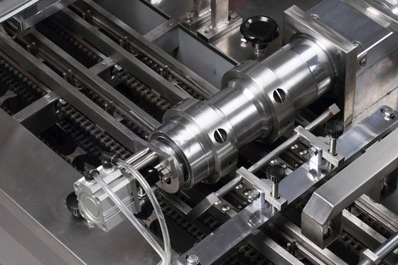 Double color sandwiching machine with packaging machine