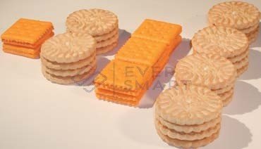 Double lane 3+2 sandwiching machine with packaging machine