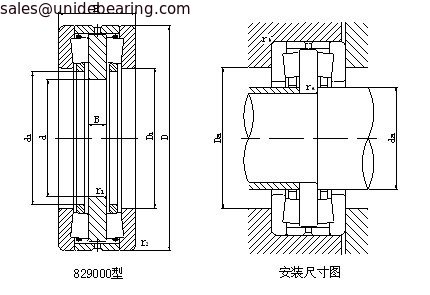 Taper roller thrust bearings for wire mills 829990,equivalent to 513401 supplier