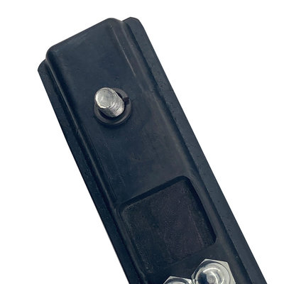 Black Excavator Undercarriage Parts Track Link Rubber Pad For Crane Crawler Shoe