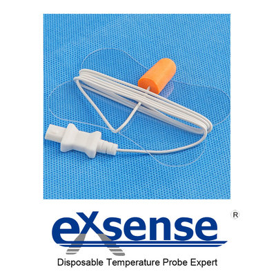Disposable Tympanic Temperature Probe Sterilized YSI400 Sereise Temperature probe sensor TPU