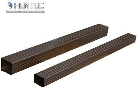 Anodized or PVDF Coating Aluminium Window Profiles Black  /  Brown color