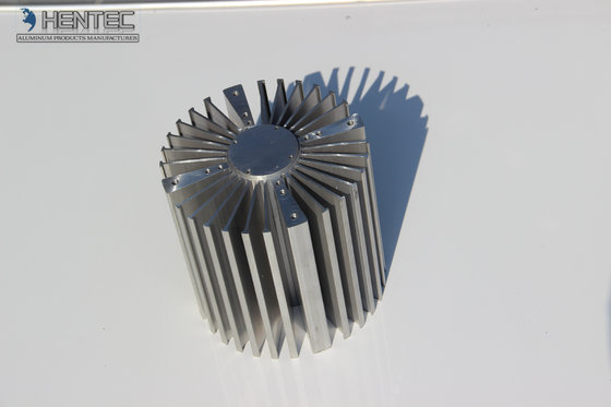 High Power LED Aluminum Heat Sink Extrusions with  Heat treatment
