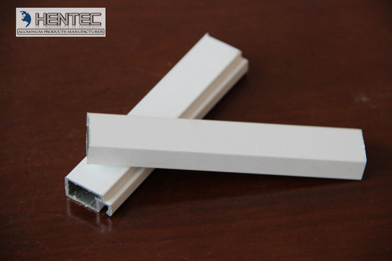 6063 6060 6061 Extruded Aluminium Door Profiles PVDF Painting , 60 - 80um Film