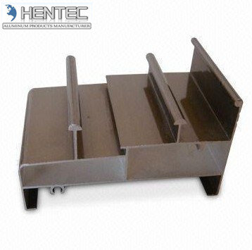 Customized Brown Anodizing Aluminium Window Profiles 6060 - T6 ROHS / SGS
