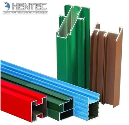 Construction extrusion aluminium h profile oxidation coloring golden , silver