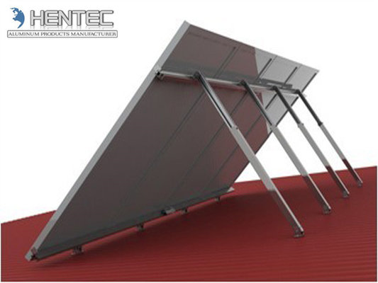 Durable solar panel roof mounting brackets , extruded aluminum profiles