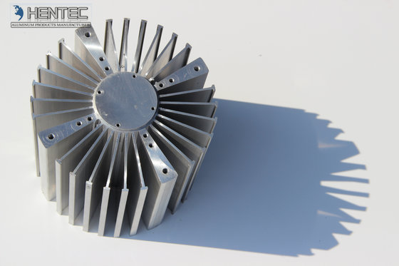 6060 6061 extruded aluminum heatsink for Led Light ROHS / SGS