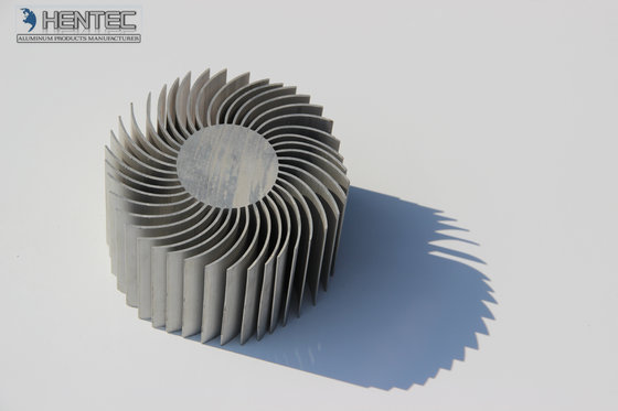 High Power Aluminum round heat sink ,  radiator wire drawing