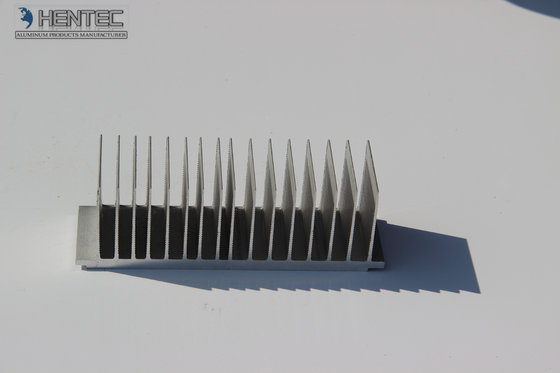 6061 / 6063  aluminum heat sink extrusions with CNC Machining , Bending , Polishing