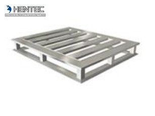 Aluminum four way entry pallet with Stronger , Cleaner, Recyclable