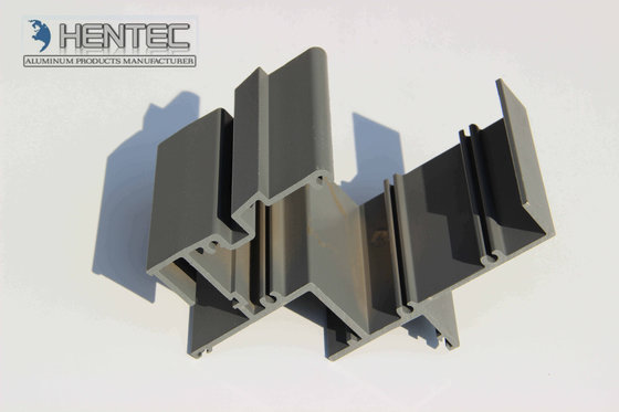 6000 Series Powder Coating Aluminium Profiles With Cutting , Bending , Assembly