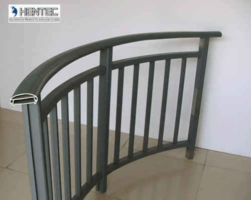 Custom aluminum extrusion 6063 , 6060 T5  For Hand Rail GB 5237-2008 Standard