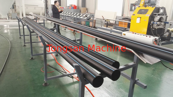 Single scew extruder pipe extrusion line HDPE gas and water pipe extrusion line