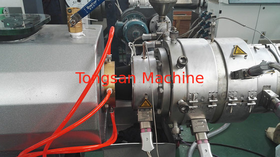 Single scew extruder pipe extrusion line HDPE gas and water pipe extrusion line