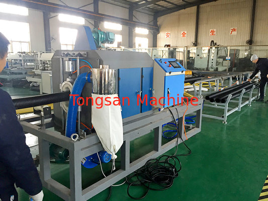 double wall corrugated pipe extrusion line DWC HDPE/PVC double wall corrugated pipe extrusion line